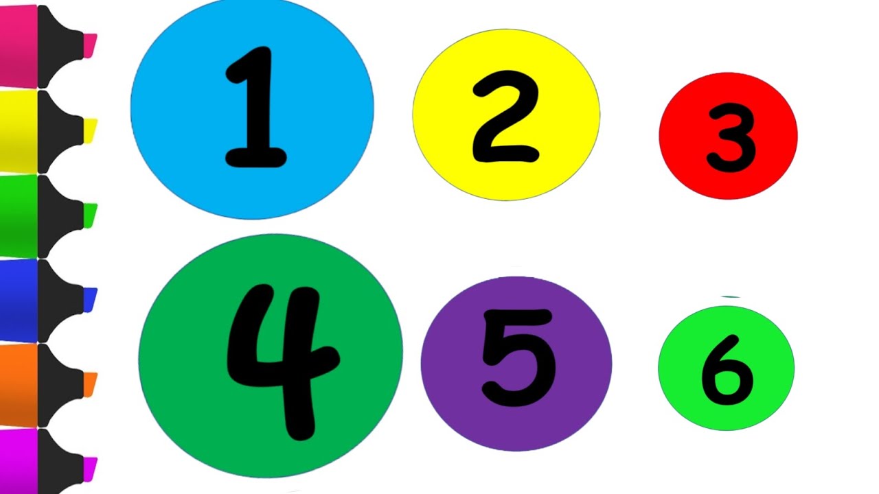 How to write beautiful counting 12345, colourful ginti, 1234, learn ...
