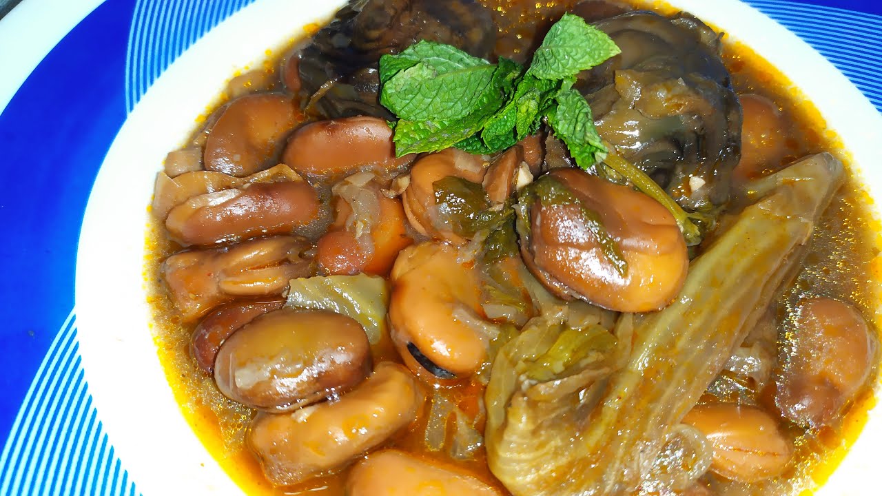 Receta de habas con hierba buena - YouTube