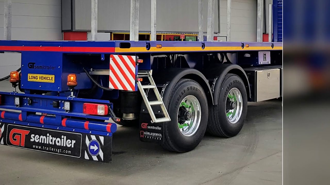 2 Axles Extendable Flatbed. This semi-trailers was produced in Turkey ...