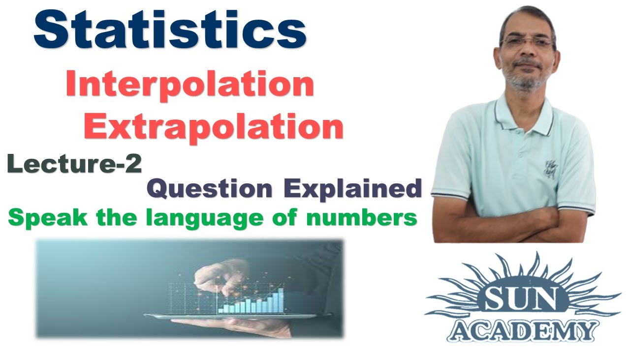 Statistics | Interpolation - Extrapolation | Question Explained | 12th ...