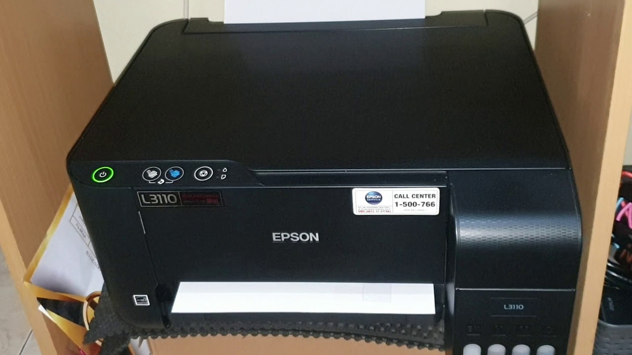 Cara Tes Tinta Printer Epson L3310 Tanpa Komputer - YouTube