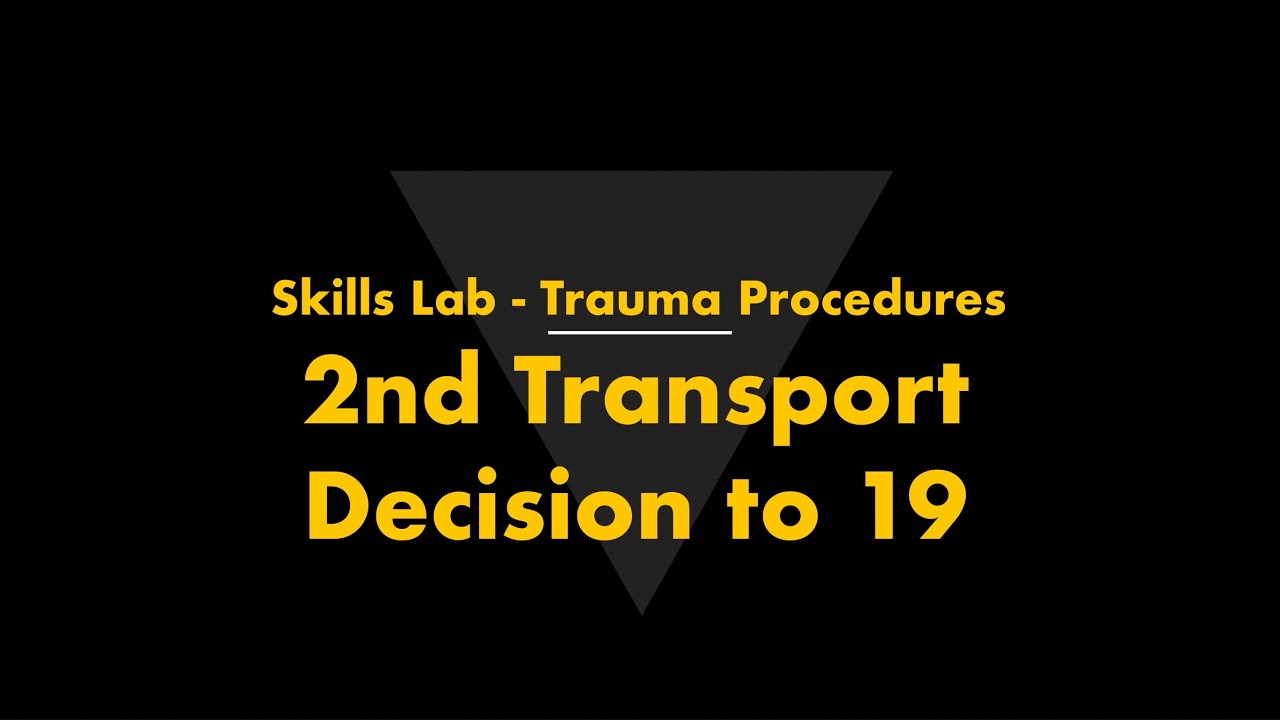CHC EMT Skills Lab - Trauma Procedures 2nd Transport to 19 - YouTube