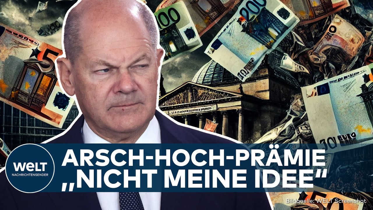 ARSCH-HOCH-PRÄMIE: ,,Nicht meine Idee!" - Scholz kritisiert eigene Regierung! | Arbeitslosengeld ...