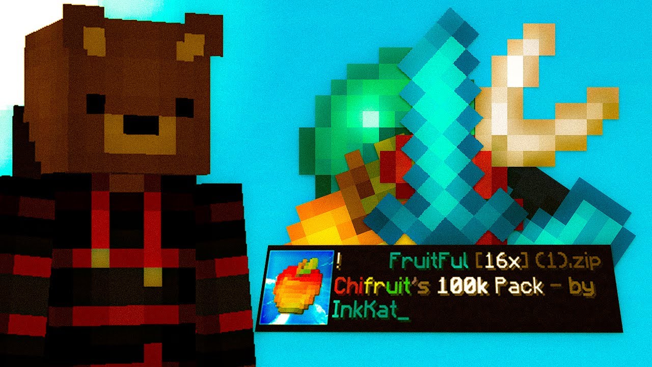 Usando El Texture Pack De Chifruit | Fruitful 100k - YouTube