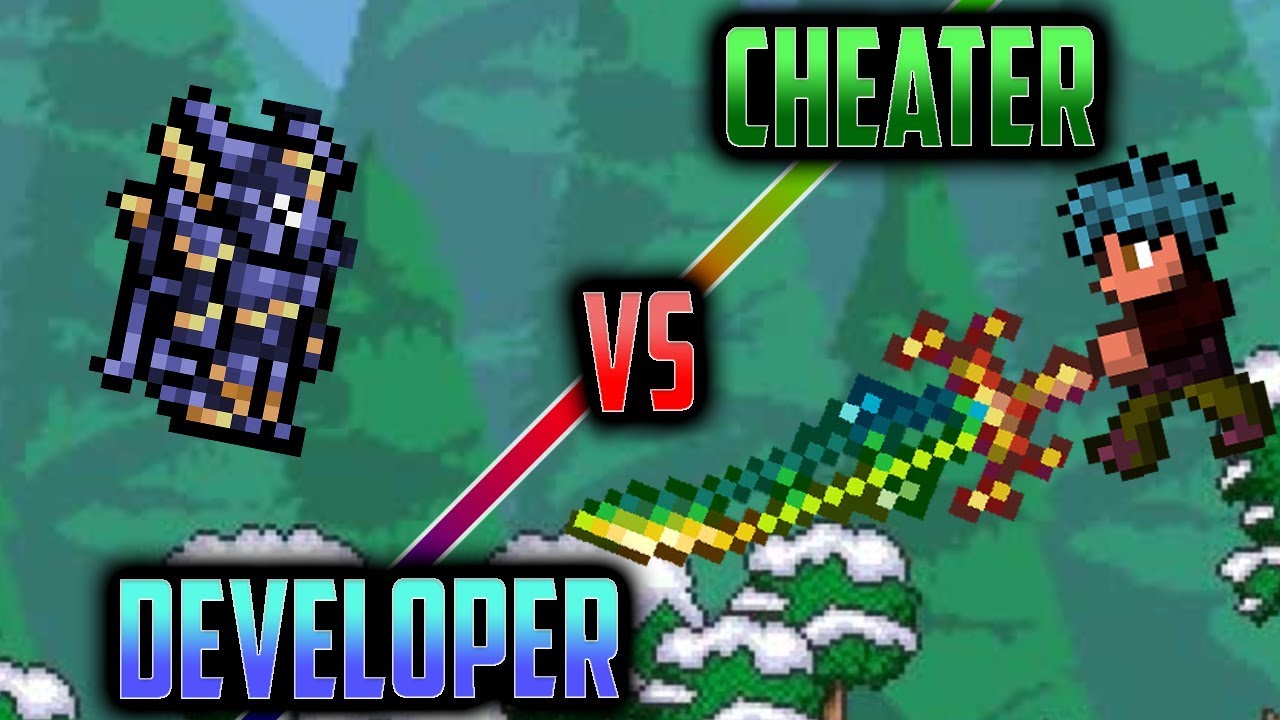 Terraria Developer VS Cheater - YouTube