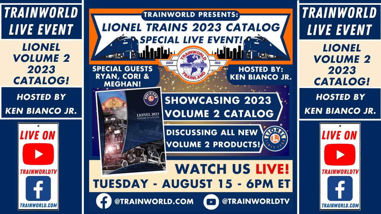Lionel Trains On TW TV For The 2023 Lionel Catalog Live Event! - YouTube