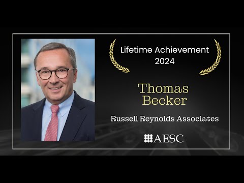 Thomas Becker Awarded for Lifetime Achievement - YouTube