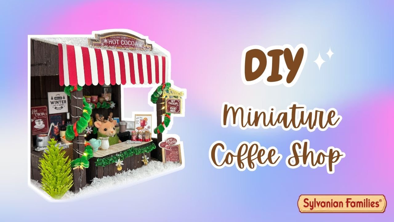Miniature Coffee Shop DIY - YouTube