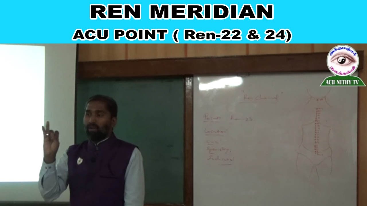 Acu points Ren-22,23,24 - YouTube