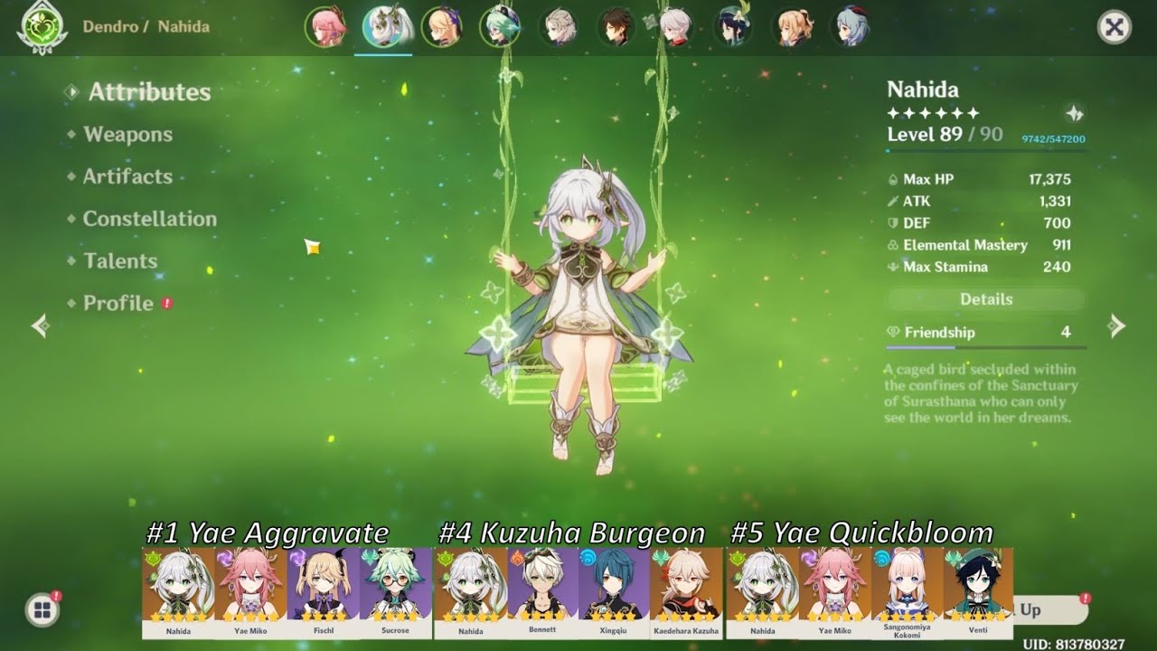 Status for each character in the previous showdown video - YouTube