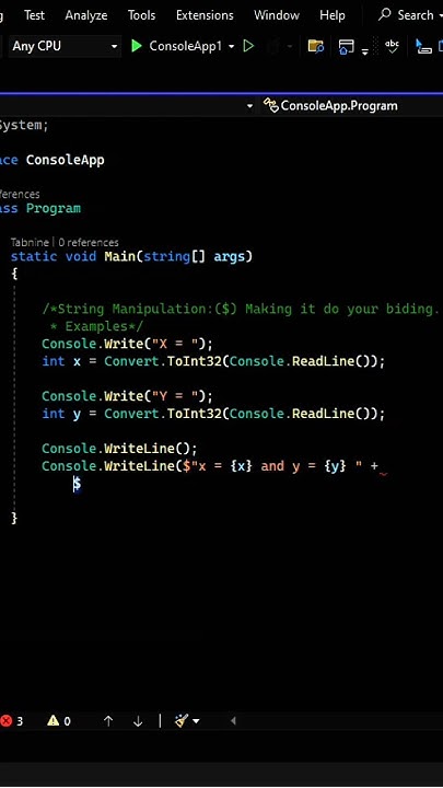 String manipulation really does this in c# 🤨 #coding #techintro # ...