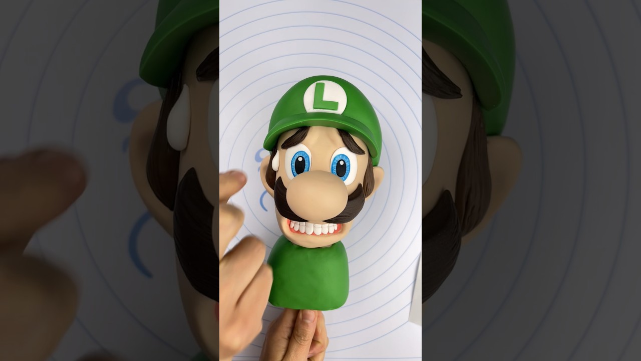 Cake Topper de Luigi para torta temática de Luigi's Mansion # ...