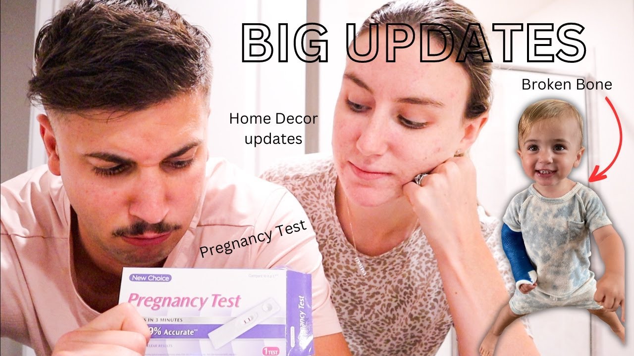 Taking a pregnancy test, broken bone + home decor updates! - YouTube