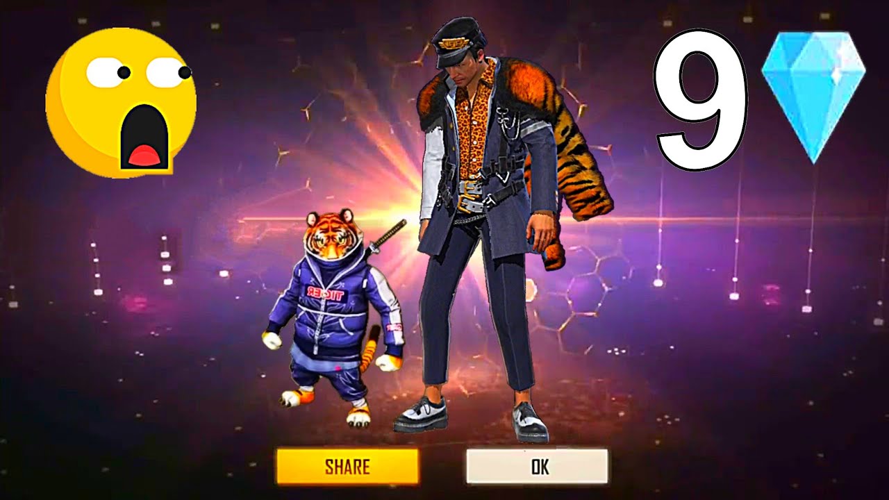 TIGER BUNDLE 😱 ONLY 9💎 AMAZING LUCK 🔥 FREE FIRE - YouTube