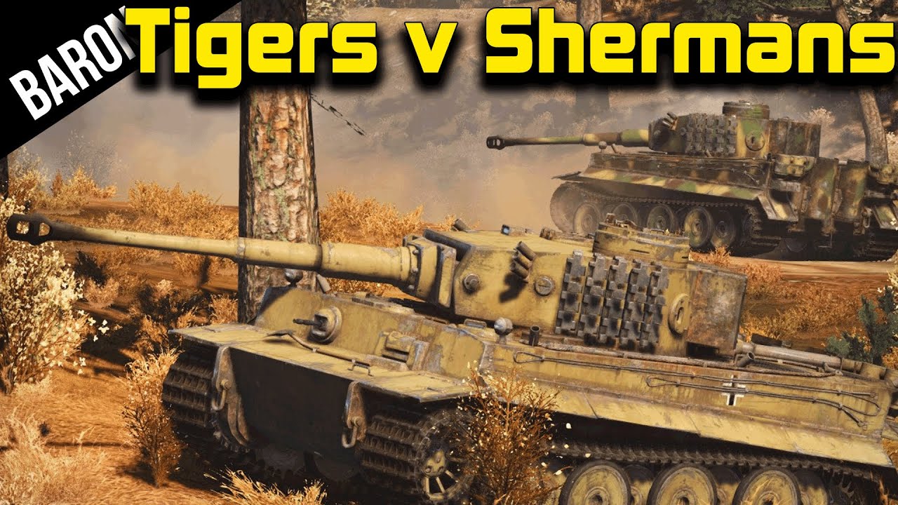 War Thunder Gameplay - 7 Tiger Tanks vs 25 Sherman Tanks (War Thunder ...