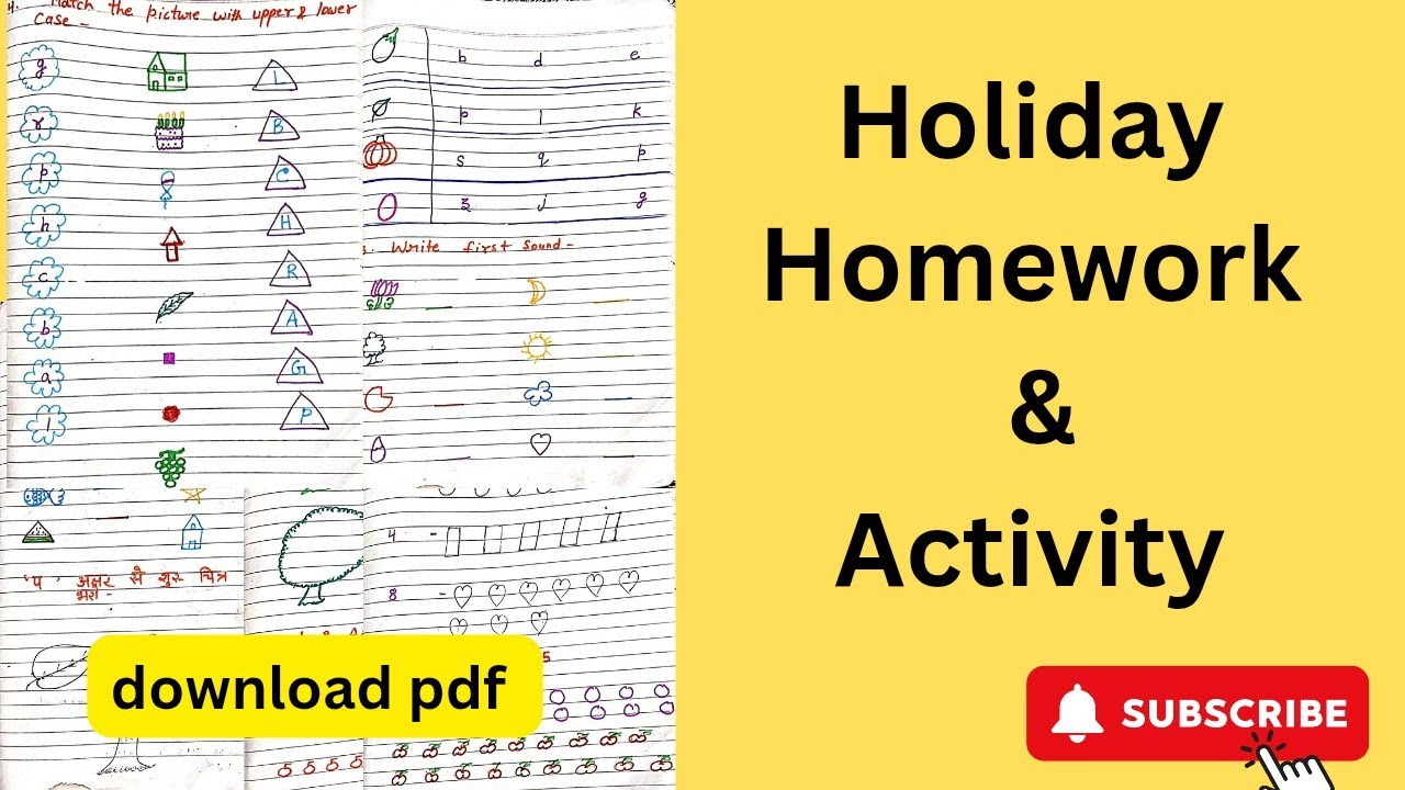 Lkg winter vacation homework / winter vacation homework for Lkg / #lkg ...
