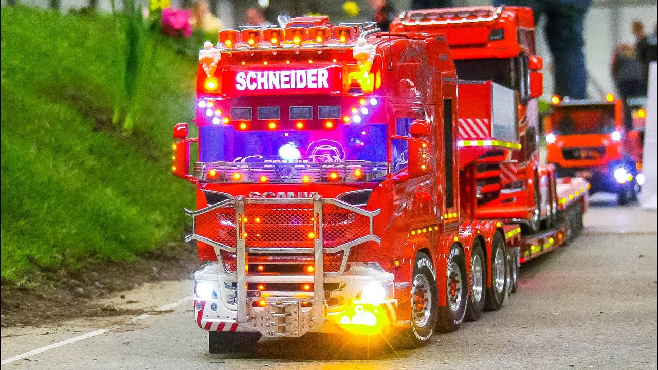 MEGA RC SHOW TRUCK SCANIA SCHNEIDER, RC TRUCK VOLVO, RC SCALEART AROCS ...