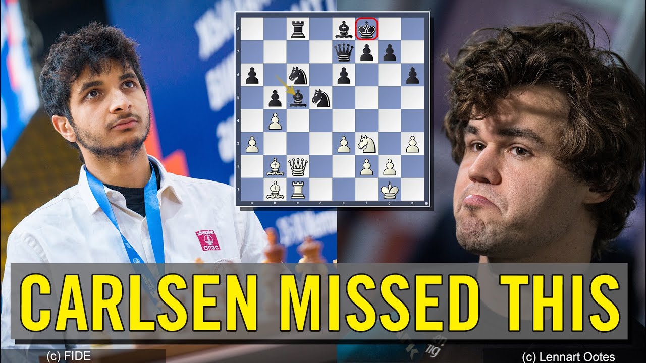 Carlsen missed this! | Magnus Carlsen vs Vidit Gujrathi | Pro Chess ...