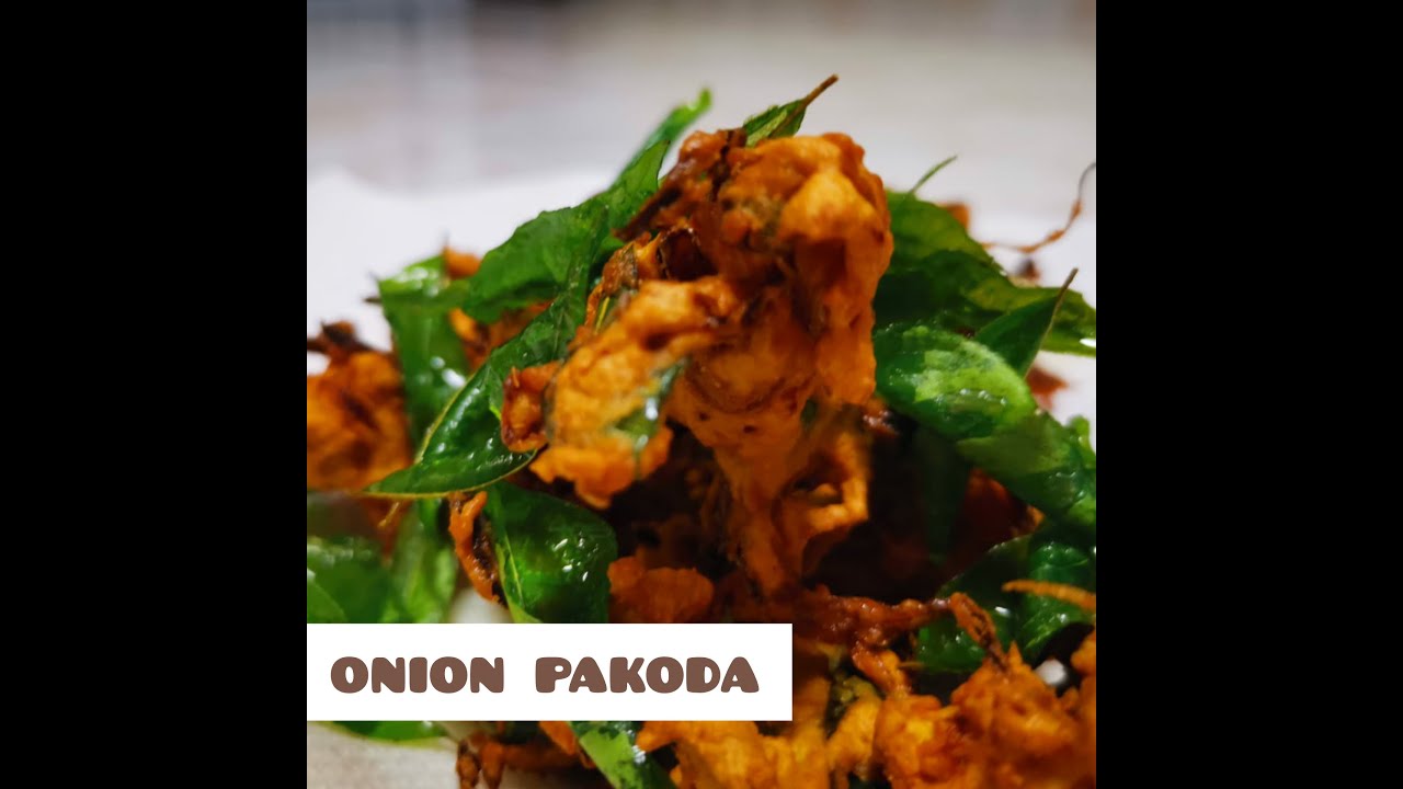 onion pakoda recipe- south indian snack|onion pakora - YouTube