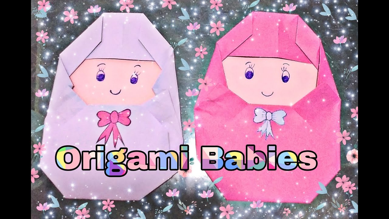 How To Make origami 3d Babies ! The Beginner tutorial for origami ...