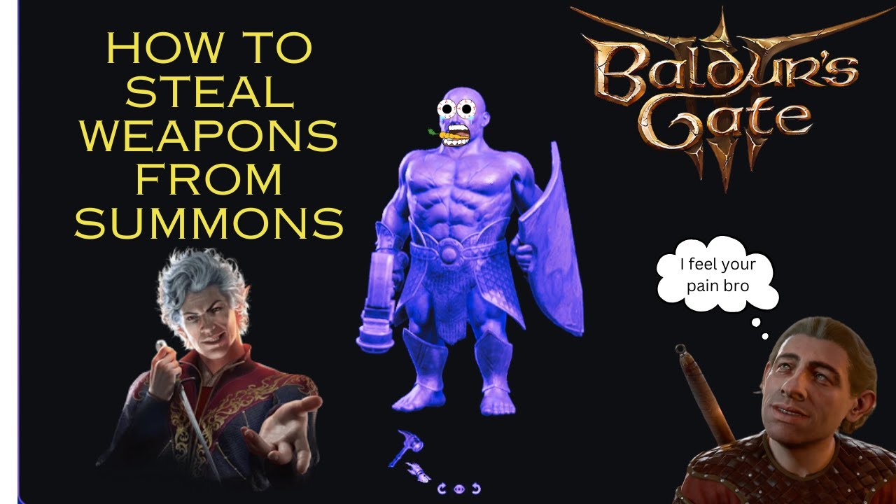 BG3 - How To Steal Weapons From Summons - YouTube