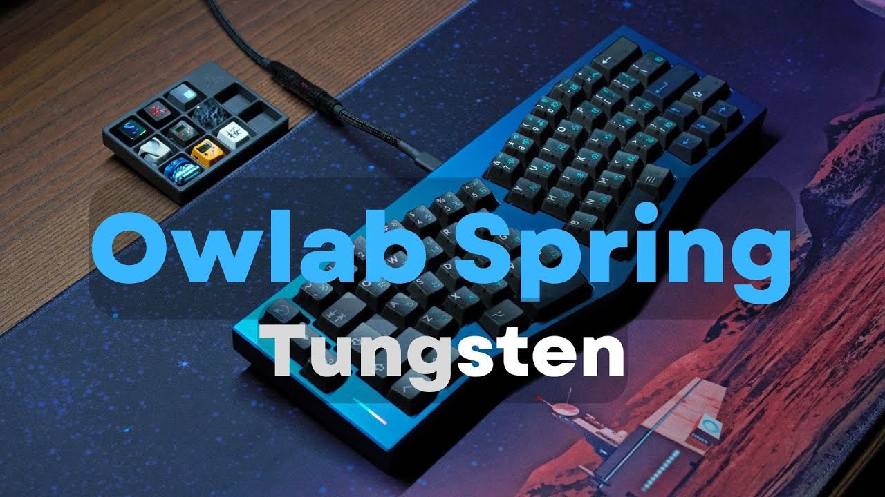 Owlab Spring with Tungsten Switches Sound Test! My First Alice Keyboard ...