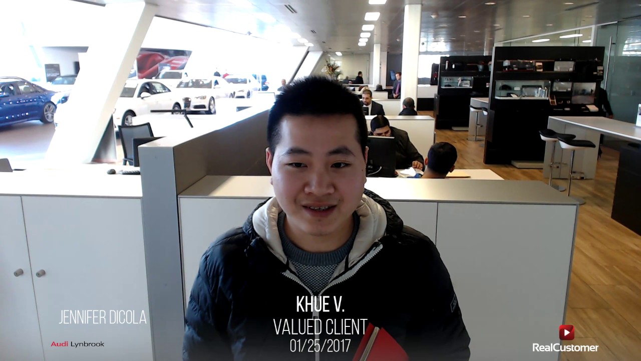 Khue Reviews Audi of Lynbrook and Jennifer Dicola - YouTube