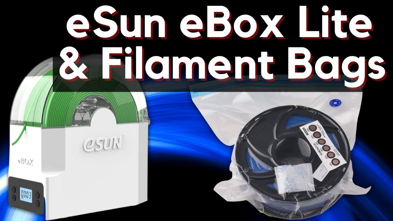 eSun eBox Lite filament dryer and eSun Filament Storage bag kit - YouTube
