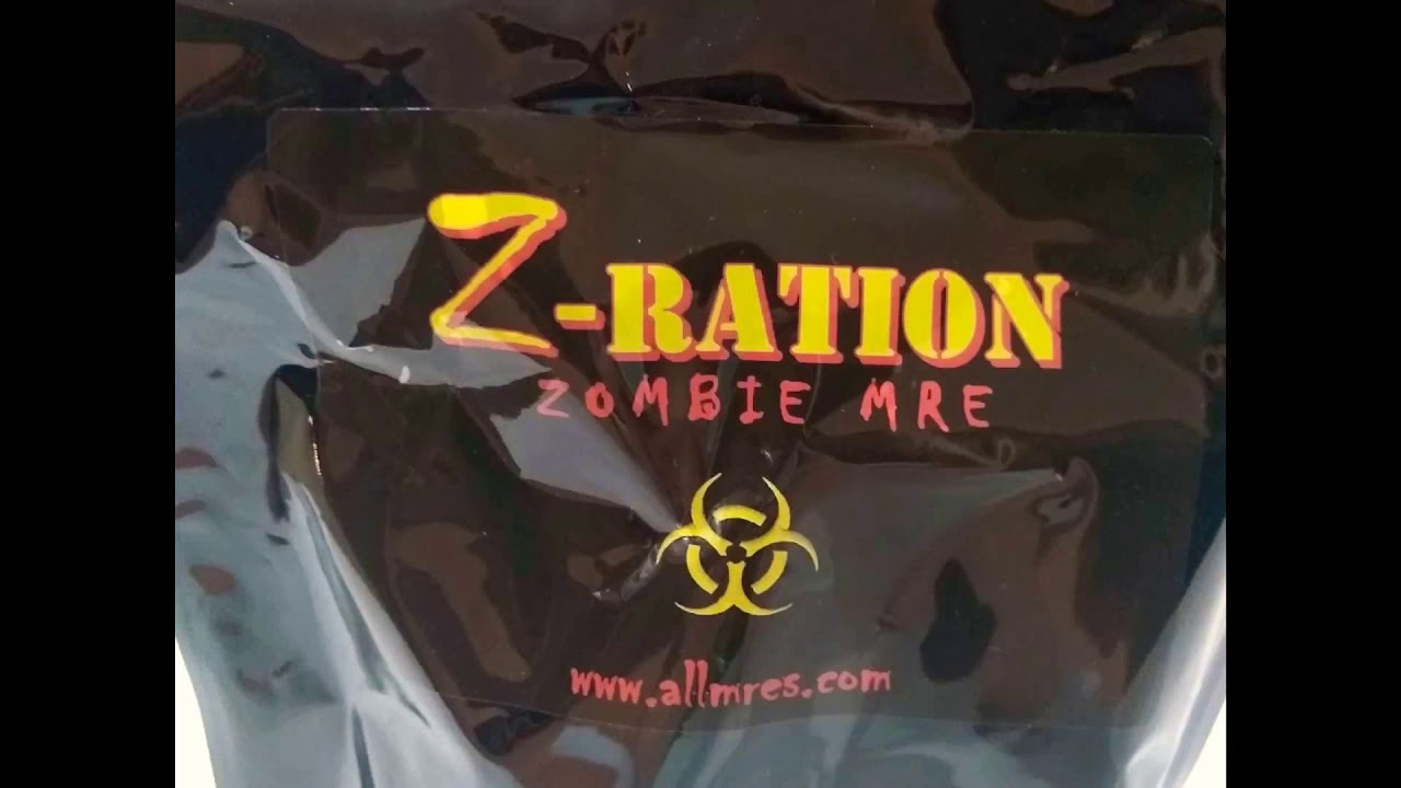 Z-RATION ZOMBIE MRE MENU M MEXICAN STYLE BEEF WRAPS ZOMBIE MREs MEALS ...