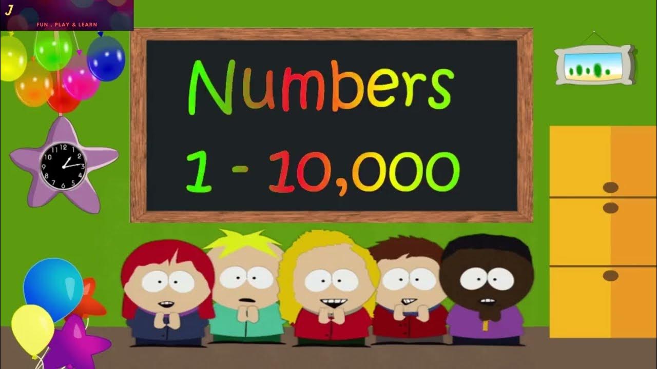 numbers 1 -10000 | learn to say the numbers from1 to 10000 |animation video - baby class math's ...