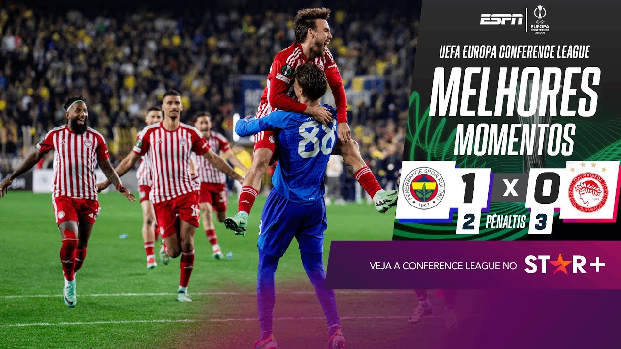 RODINEI PERDE PÊNALTI, MAS OLYMPIACOS VAI À SEMIFINAL DA CONFERENCE ...