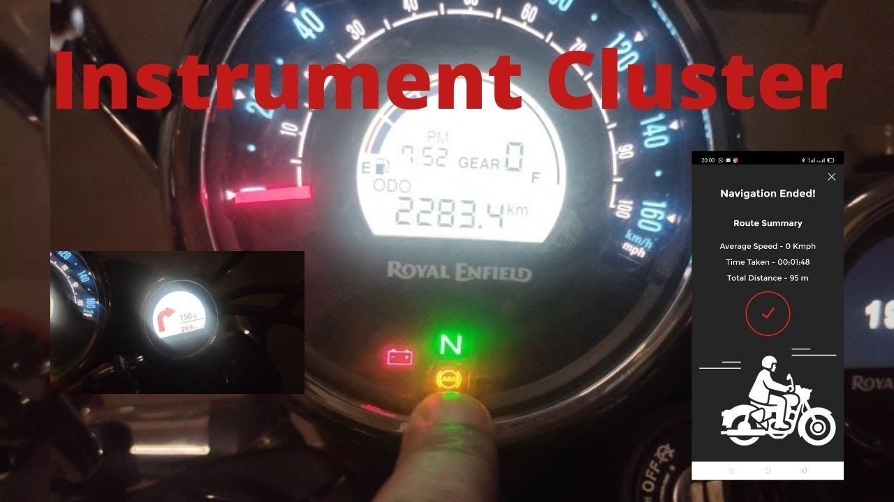 Instrument cluster || Tripper || Navigator of Royal enfield meteor ...