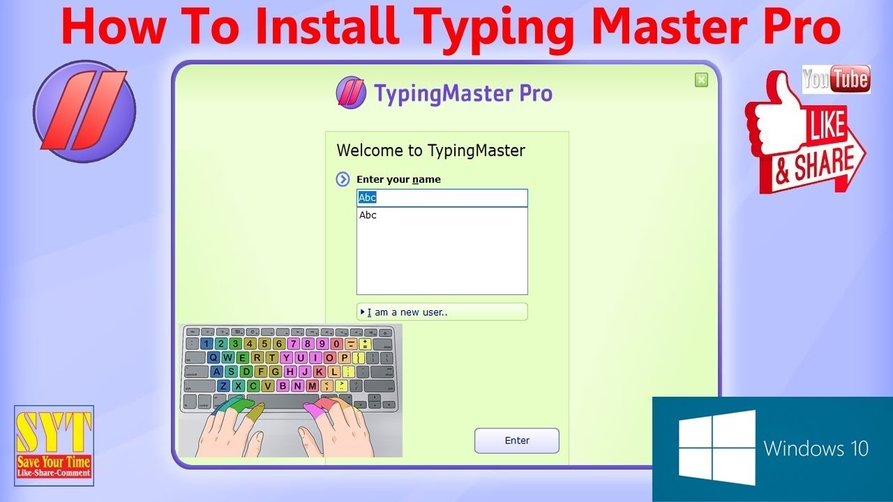 Free Typing Master Software - YouTube