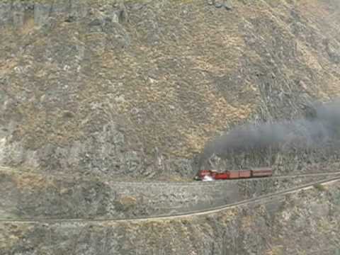 Steam Train on the Devil's Nose Switchback, Ecuador - YouTube