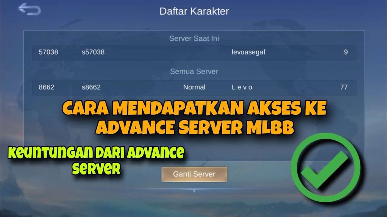 cara masuk ke advance server mlbb terbaru 2024 dan keuntungan memiliki ...
