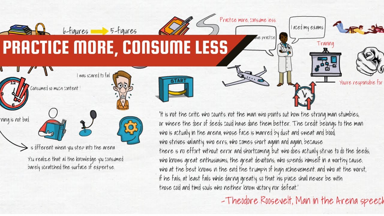 Practice More, Consume Less - YouTube