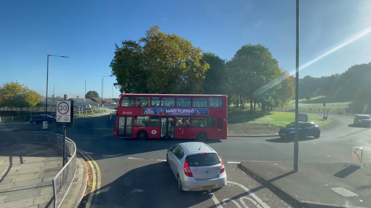 Front View on Route 180 (Stagecoach 12351) from Cassilda Road to Erith ...