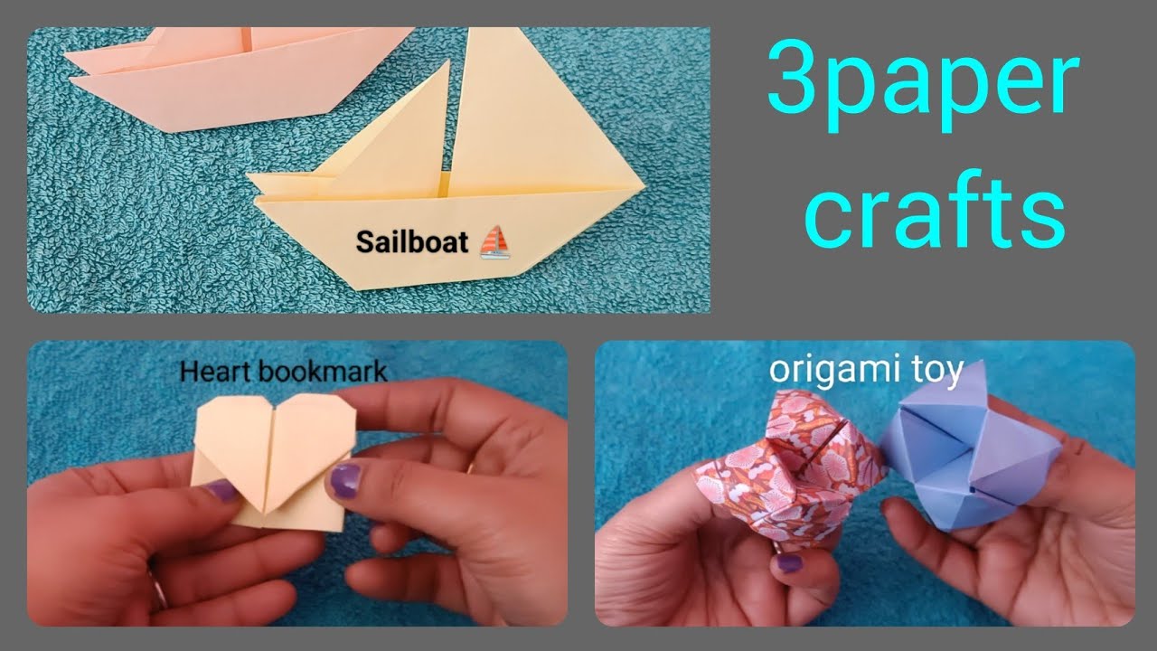 3 paper craft ideas | Easy craft ideas | paper crafts | DIY - YouTube