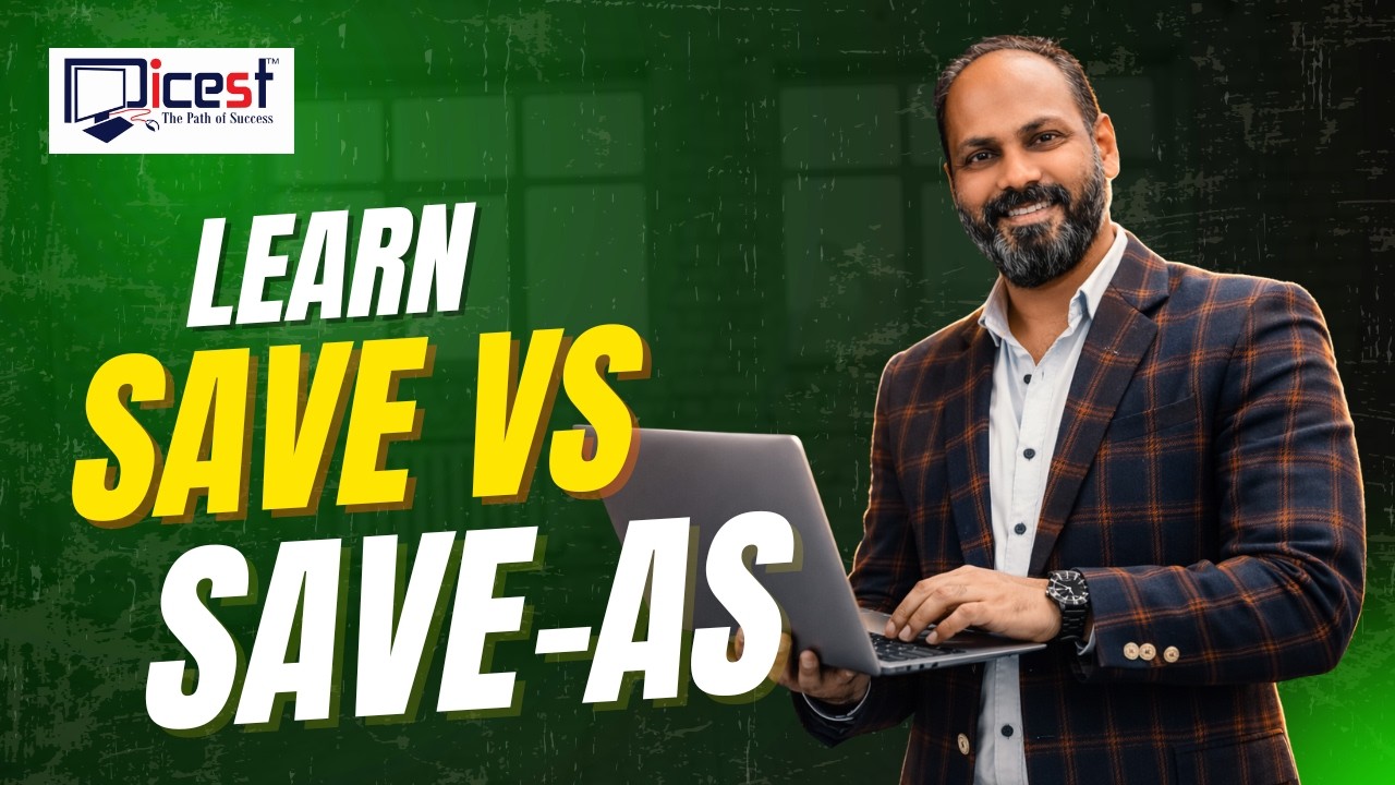 Save vs Save As Explained | Name, Location, Format – Sab Clear (Hindi ...