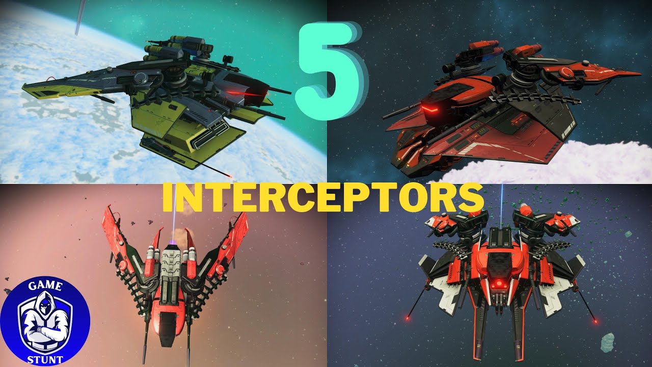 GORGEOUS ! 5 INTERCEPTOR LOCATIONS - rotating wings - No Man's Sky ...