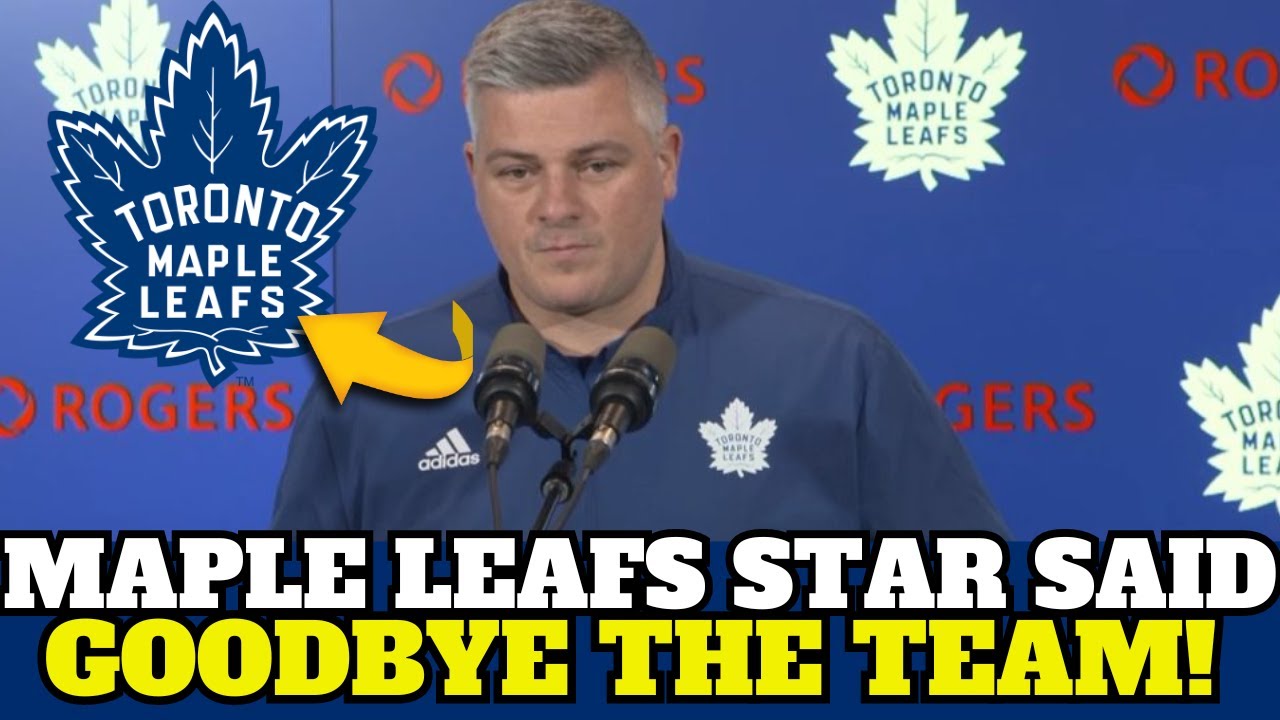 NOW! SAD NEWS! MAPLE LEAFS STAR COMING OUT NOW! MAPLE LEAFS NEWS - YouTube