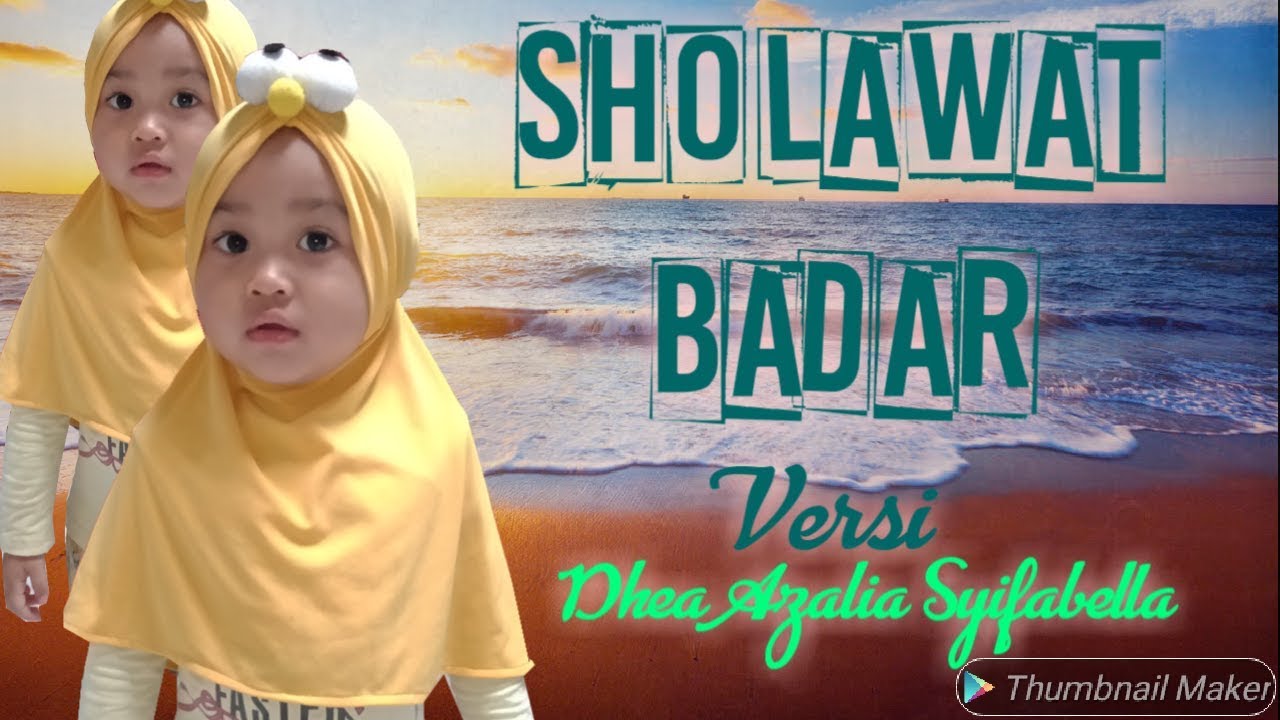 Sholawat badar versi anak balita - YouTube