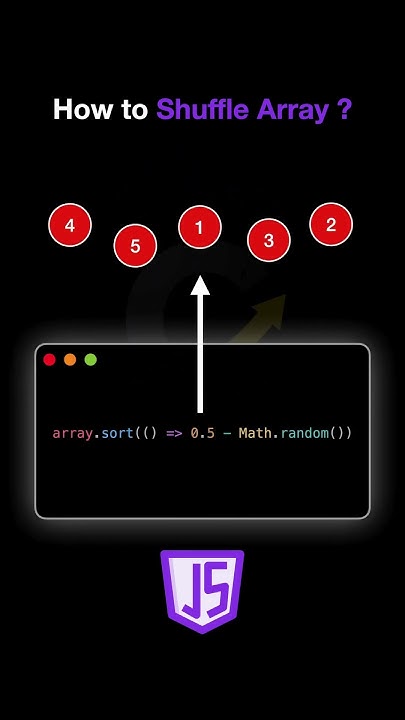 How to Shuffle Array in JavaScript? - YouTube