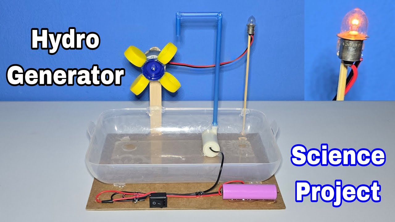 Easy Science Project Working Model | Hydro Generator - YouTube