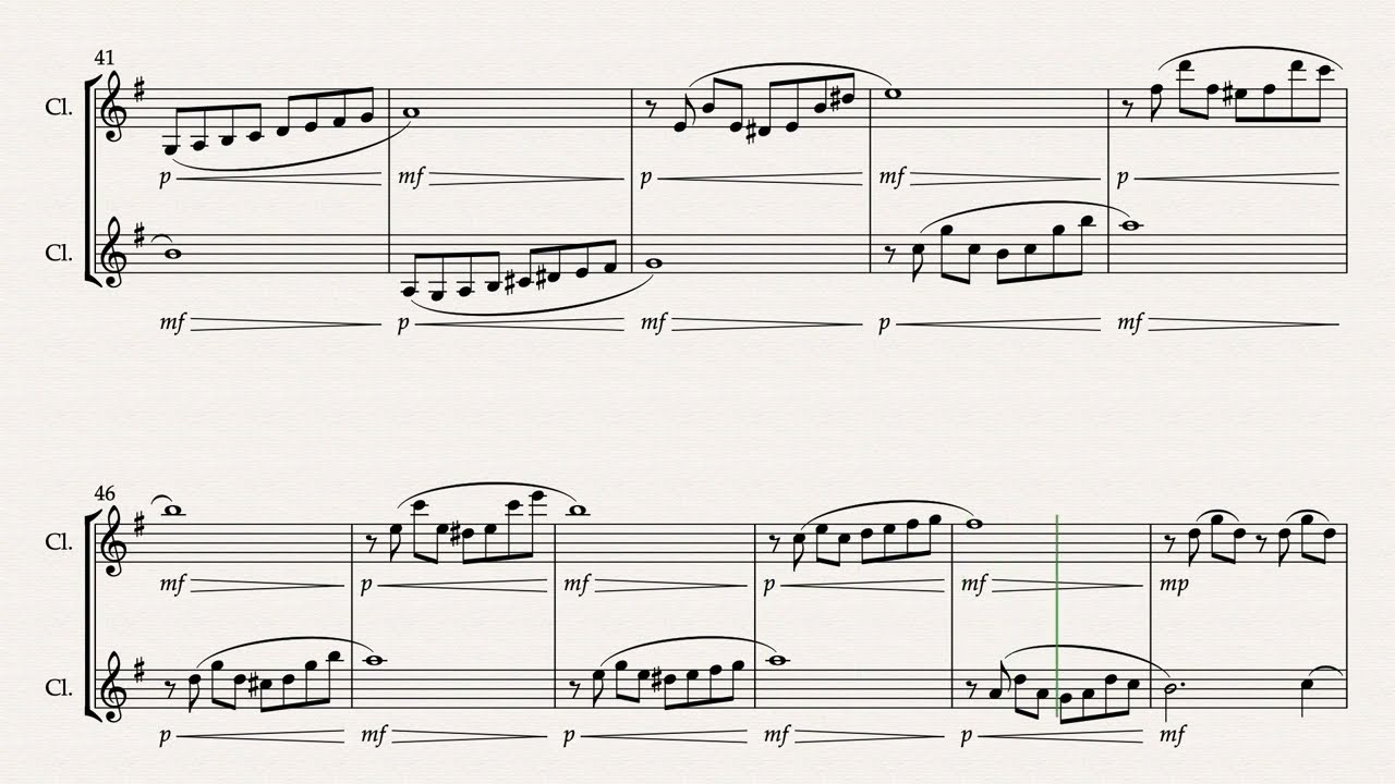 Clarinet Duo in D Major By Benjamin H Abraham (Classical) - YouTube