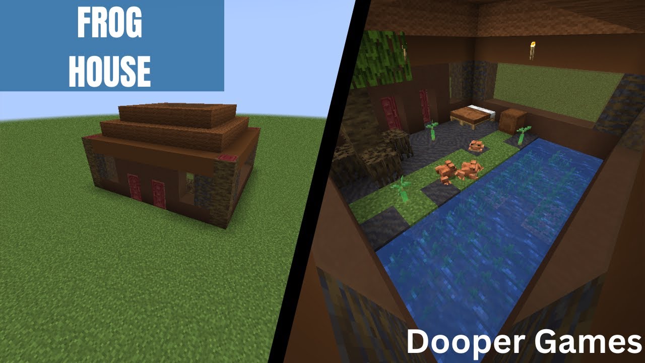 Building a House For Frog in Minecraft #shortsminecraft #minecraft # ...