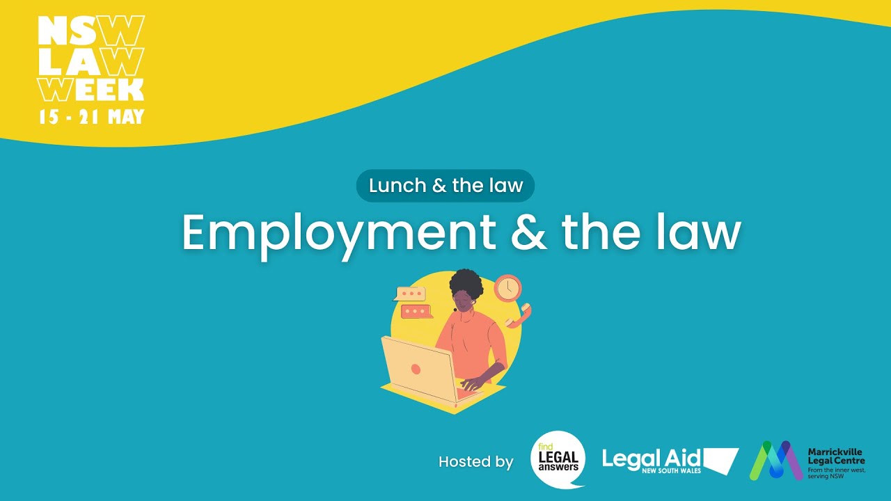 Employment and the law | Law Week webinar - YouTube
