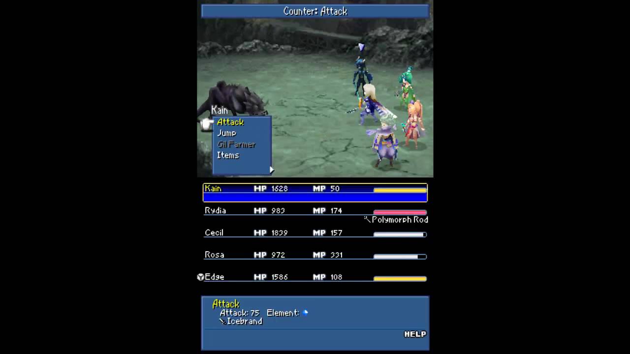 Let's Play Final Fantasy IV DS #57 Eblan Cave Continued - YouTube