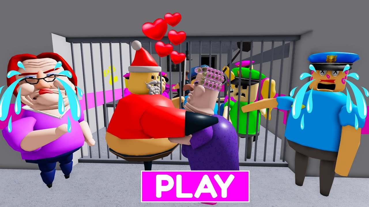 SECRET UPDATE BARRY SANTA FALL IN LOVE WITH GRUMPY GRAN OBBY ROBLOX # ...