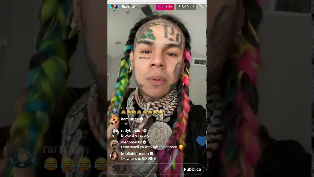 6ixnine live instagram 2020 - YouTube